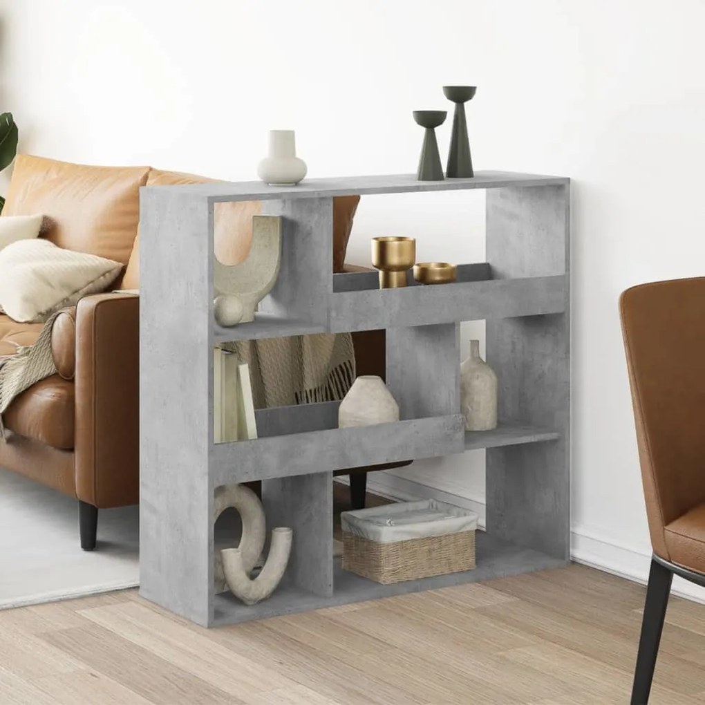 vidaXL Dělící stěna 100 x 33 x 94,5 cm kompozitní dřevo [3309478] Barva: Betonová šedá