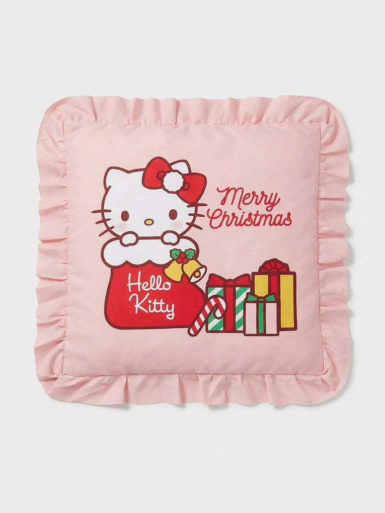 Sinsay - Vánoční dekorativní povlaky na polštář s volánem Hello Kitty 2 pack - červená