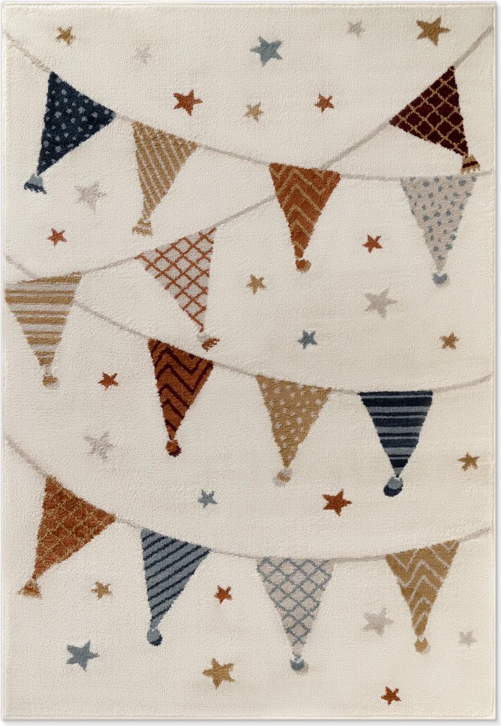 Hanse Home, Dětský koberec Adventures 106211 Cream Multicolor, 160x235, vícebarevná, dětský pokoj Biano.cz