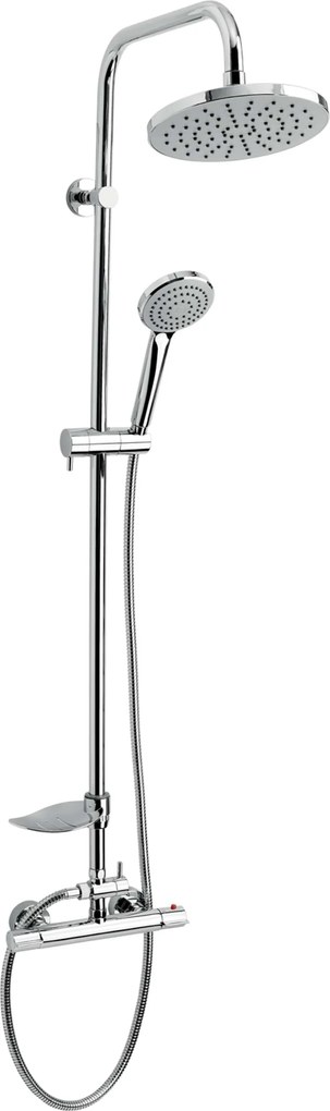 Novaservis - Sprchový set s termostatem, 20 cm, 1 proud, chrom SET040/TER,0