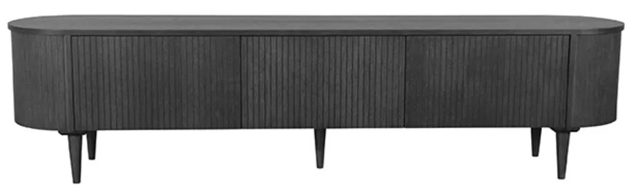 LABEL 51 dřevěný TV stolek OLIVA 55x220 cm černý ME-70.058