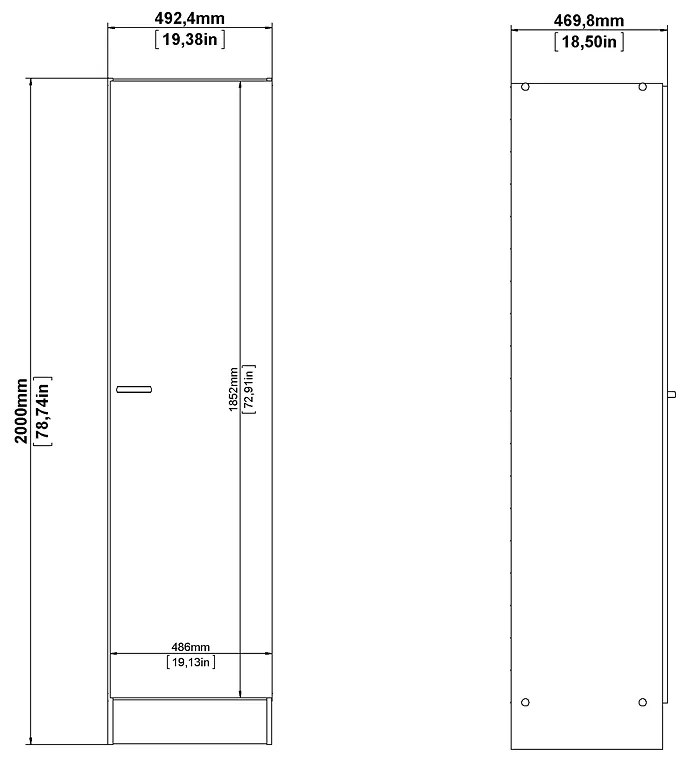 Potravinová skříň Casa 45510 bílá