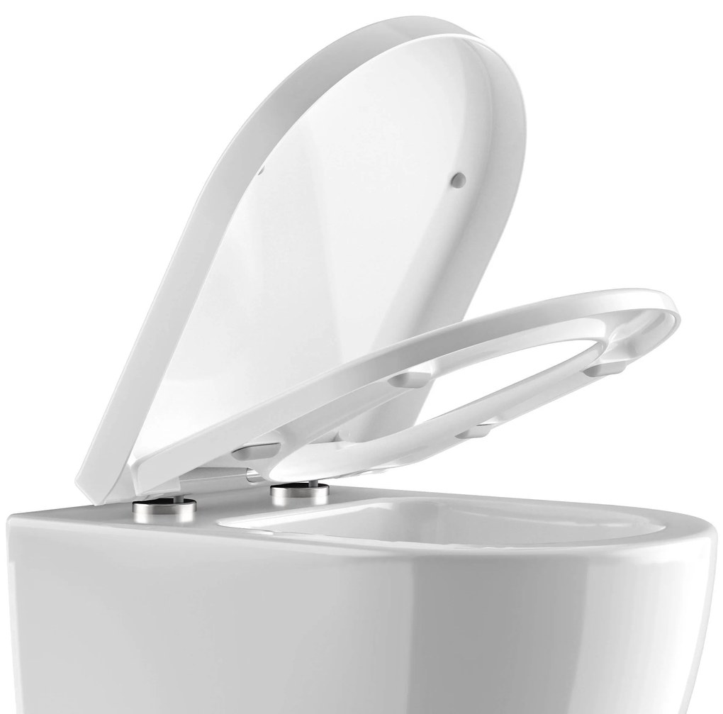 WC prkénko U1009Pro závěsné WC NT2038, funkce Soft-close - bílá lesklá