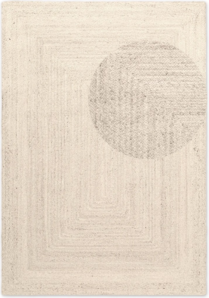 Hanse Home, Kusový koberec Juno 106323 White, 160x230, bílá, chodba / předsíň