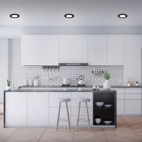 Brilo - SADA 3x LED Koupelnové podhledové svítidlo FLAT LED/6W/230V IP44