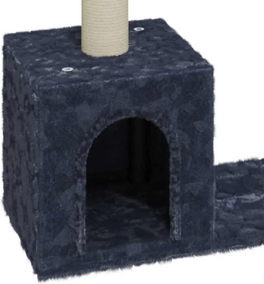 Škrabadlo pro kočky se sisalovými sloupky tmavě šedé 60 cm 171432