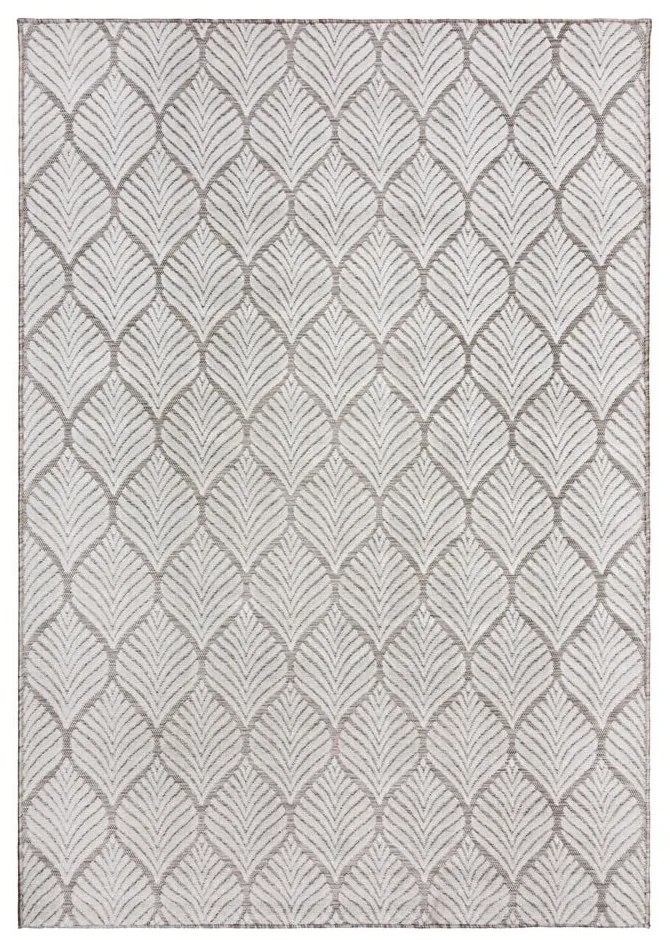 Vnitřní a venkovní koberec slonovinový 80x150 cm Elm Leaf – Flair Rugs