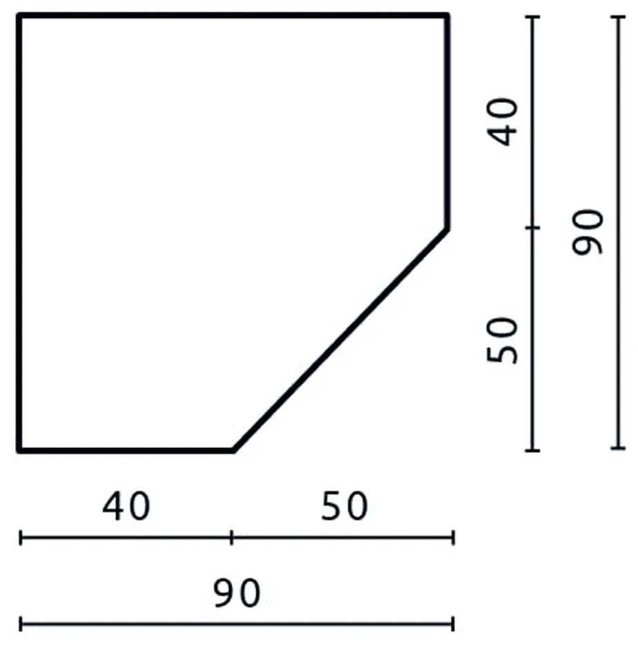 Sigma - rohová skříň SI 2 L/P - beton