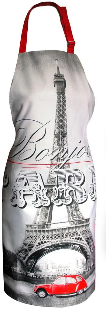 FARO Kuchyňská zástěra Paříž Eiffelova věž Bavlna 80x85 cm