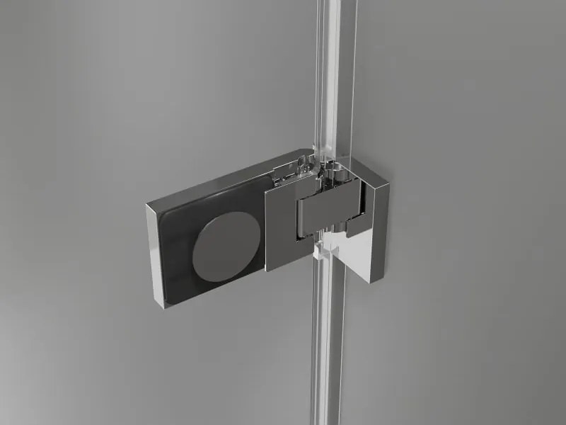 Mexen Lunar-F L skládací sprchové dveře levé 140 cm, transparentní, chrom - 836SL-140-050-01-00-L