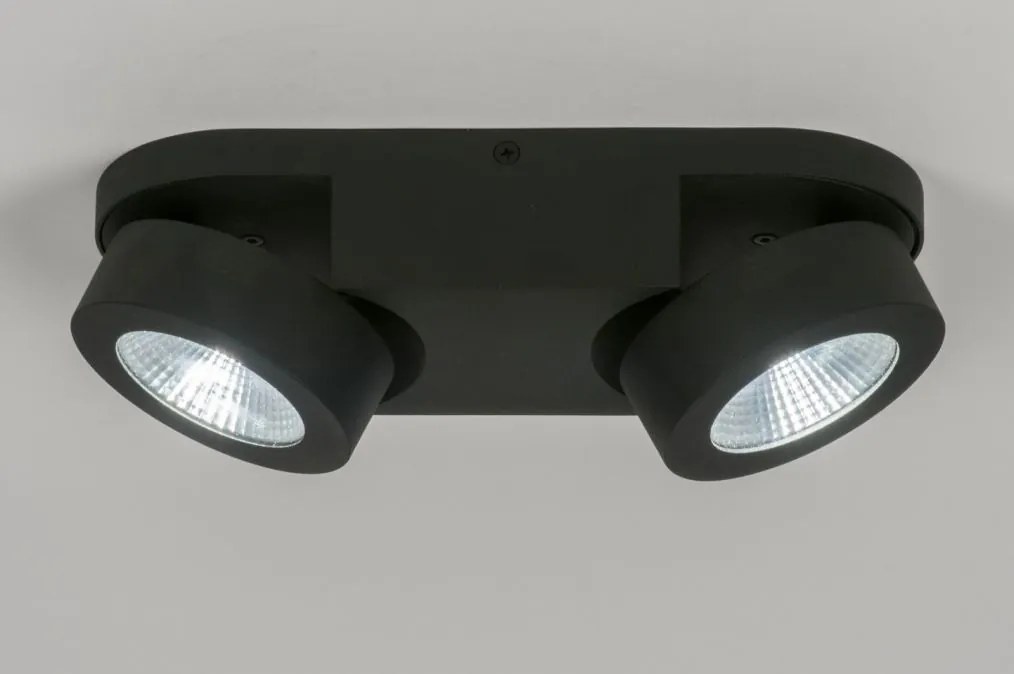 Stropní designové LED svítidlo do chodby AV Black II
