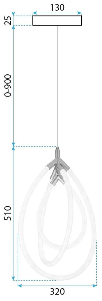 Toolight Moderní LED osvětlení Circle-2 G018-CP zlaté