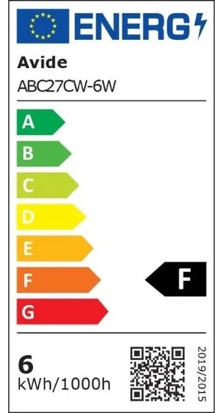 Prémiová LED žárovka svíčka E27 6W 580lm studená, ekv. 46W, 3 roky