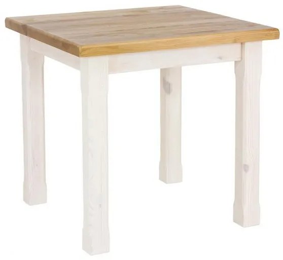 ARTEN Rustikální jídelní stůl POPRAD MES02B - borovice (bílý vosk) ROZMĚR: (š/h/v) 180 x 90 x 76 cm