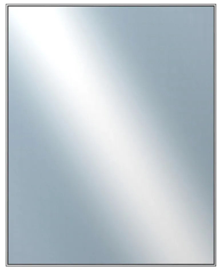 DANTIK - Zarámované zrcadlo - rozměr s rámem cca 80x100 cm z lišty Hliník šedá | P02-006 (7002006)