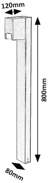 Rabalux 77056 - Venkovní lampa CERNON 1xGU10/7W/230V IP44 černá