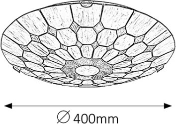 Brilagi - Tiffany vitrážové stropní svítidlo DORAN 2xE27/60W/230V