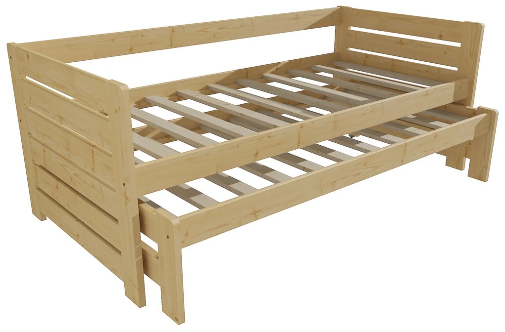 Vomaks Dětská postel s výsuvnou přistýlkou DPV 011 Rozměr: 80 x 200 cm, Barva: moření olše