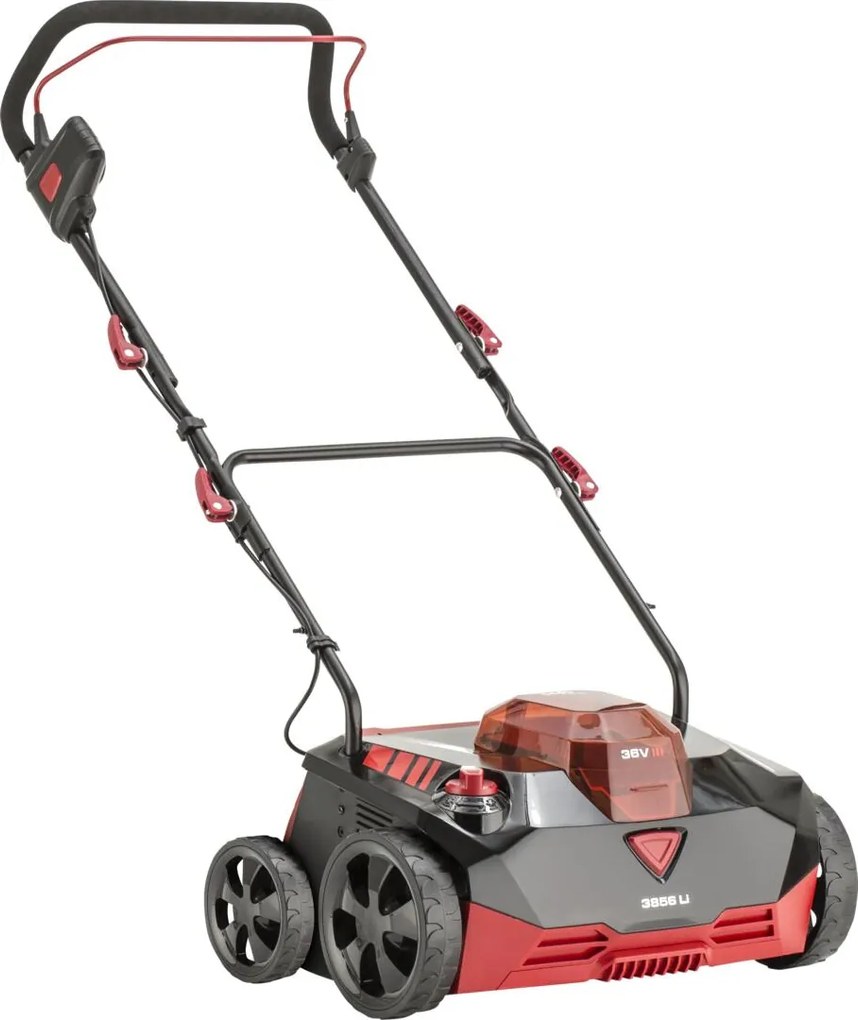 AL-KO Solo 3856 Li set Aku vertikutátor s košem, záběr 38 cm, vč. baterie 4 Ah, Comfort Pro (127852) – Servis ČR
