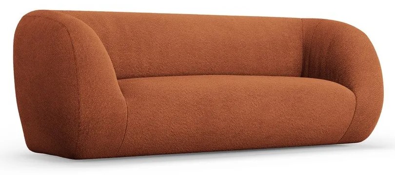 Oranžová pohovka z textilie bouclé 210 cm Essen – Cosmopolitan Design