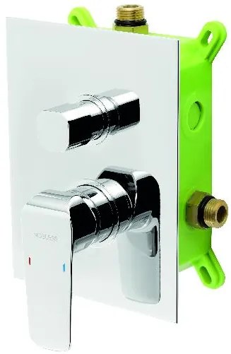 Novaservis Nobless Tina - Baterie pod omítku pro 2 spotřebiče s tělesem, chrom BOX38051R,0