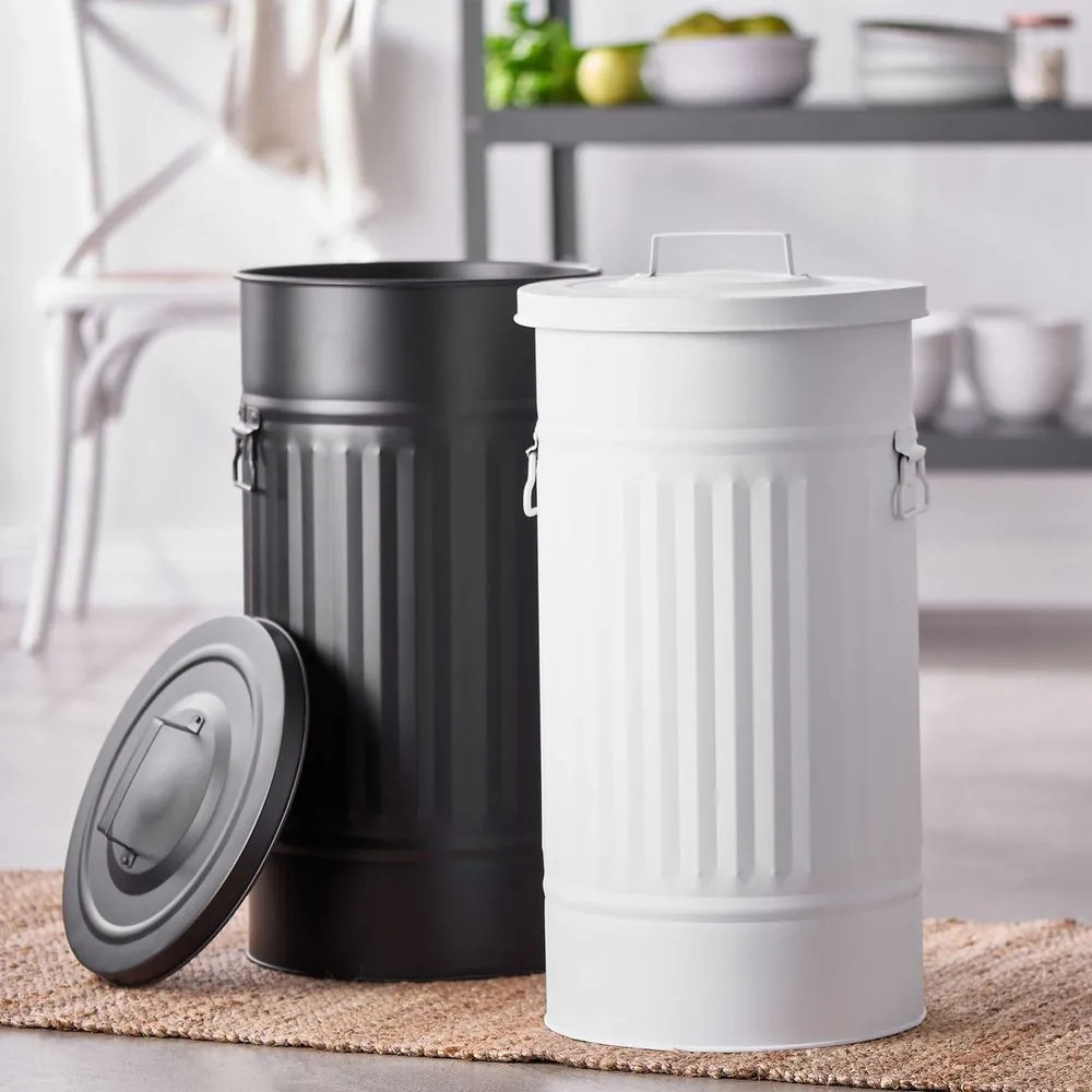 ZINC Odpadkový koš "Oskar" 40 l - bílá