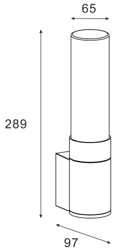 Zuma Line SJ17611 - Venkovní nástěnná lampa WALLY 1xE27/60W/230V IP54 černá