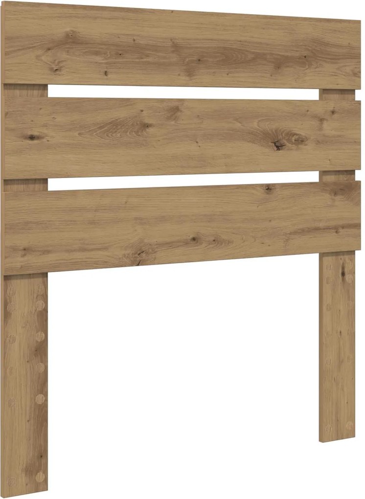 Rám postele Umělecký dub 90 x 200 cm Masivní borové dřevo 3411791