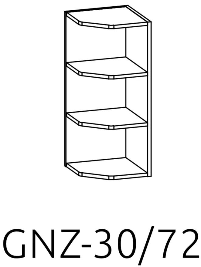 GNZ-30/72 horní rohová skříňka vnější kuchyně Plate Barva korpusu skříněk: Bílá alpská