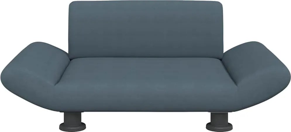 Pelíšek pro psy tmavě šedý 70 x 45 x 28 cm textil 171997
