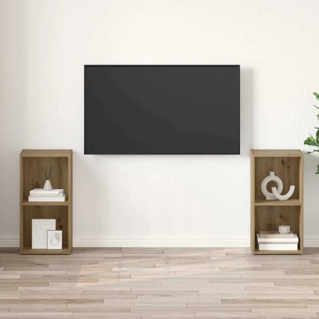 Sestava TV skříněk 2 ks Artisanový dub Kompozitní dřevo 3393560