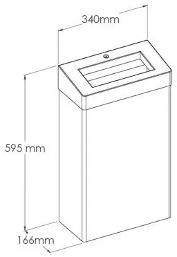 Závěsný odpadkový koš Stella R10 Advanced, 27 l