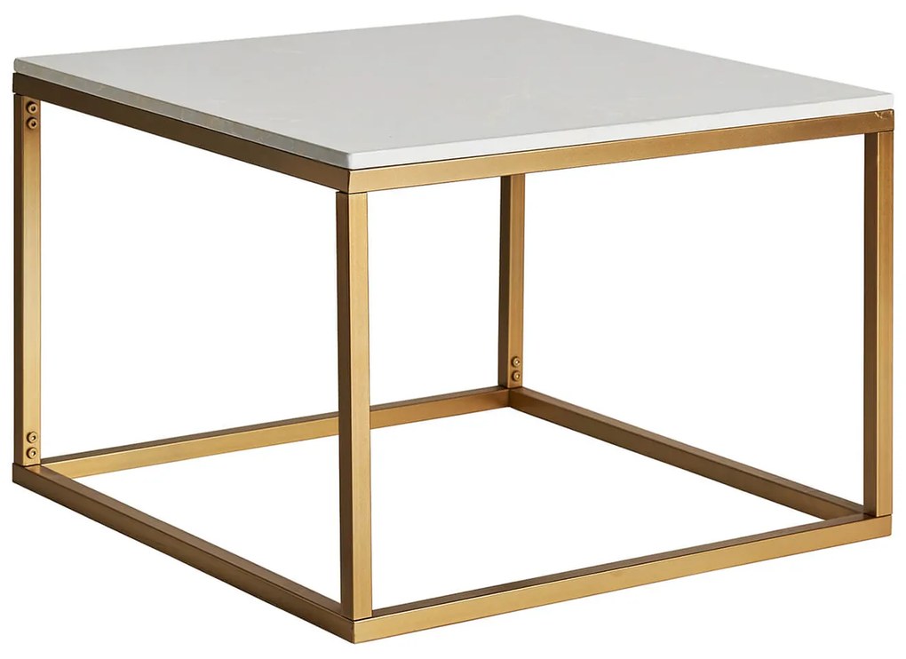 Konferenční stolek gleb 60 x 60 cm zlatý MUZZA