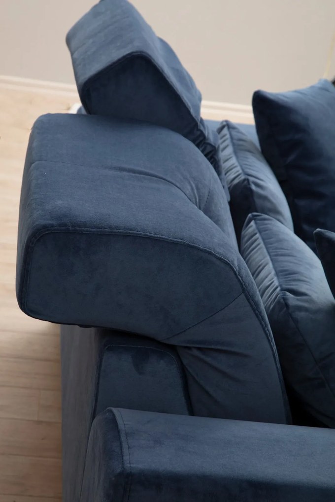 Atelier del Sofa Rohová sedací souprava Frido Right (L3+Chl) - Navy Blue, Modrá