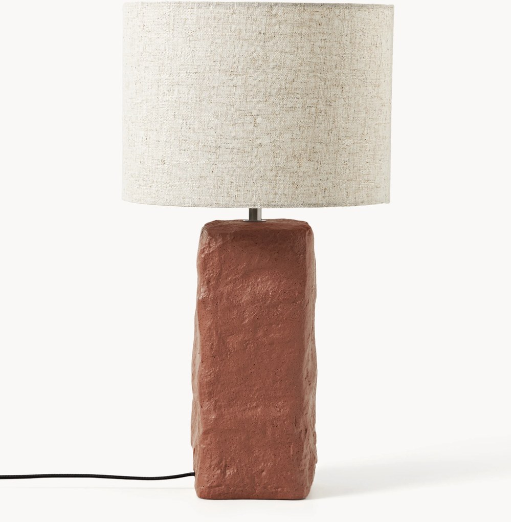 Velká stolní lampa's betonovou podstavou Kiri