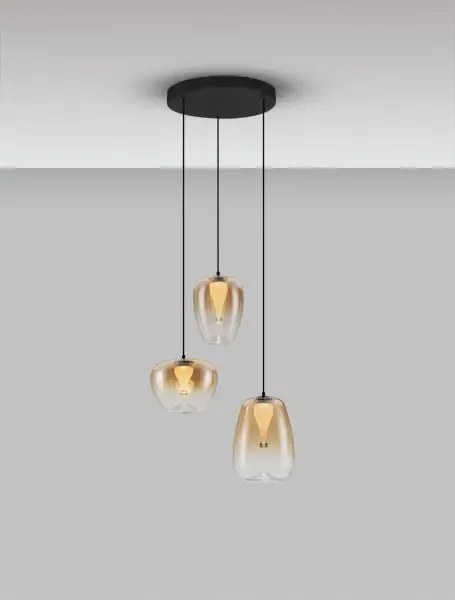 Designový lustr Oblo 3 Zlatá