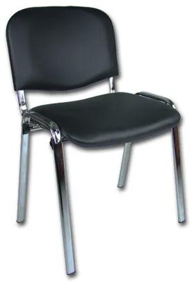 Konferenční židle ISO eko-kůže CHROM Oranžová D20 EKO