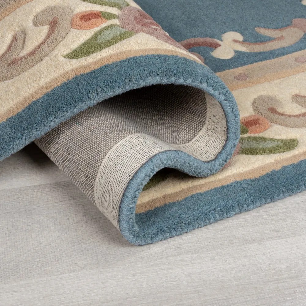 Modrý vlněný koberec 120x180 cm Aubusson – Flair Rugs