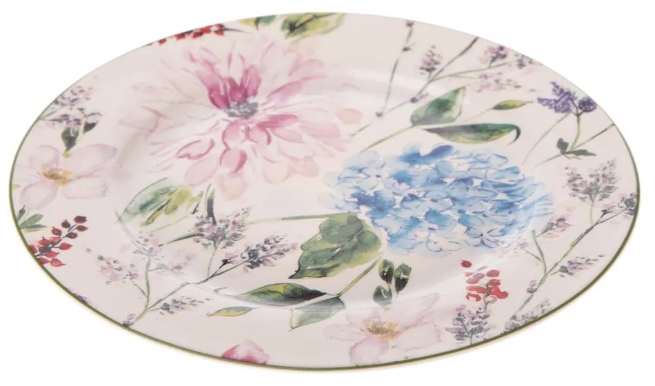 Porcelánový dezertní talíř Dakls Flower Garden, ø 20 cm