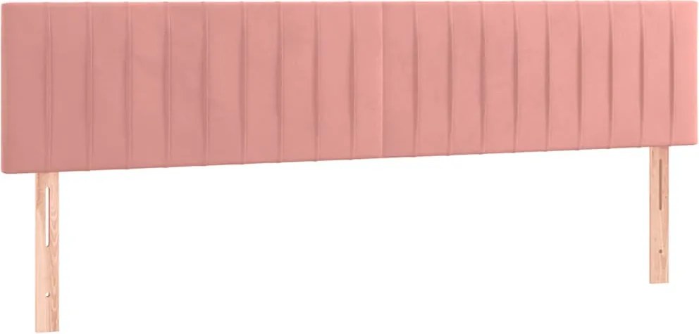Box spring postel s matrací růžová 120x190 cm samet 3270486