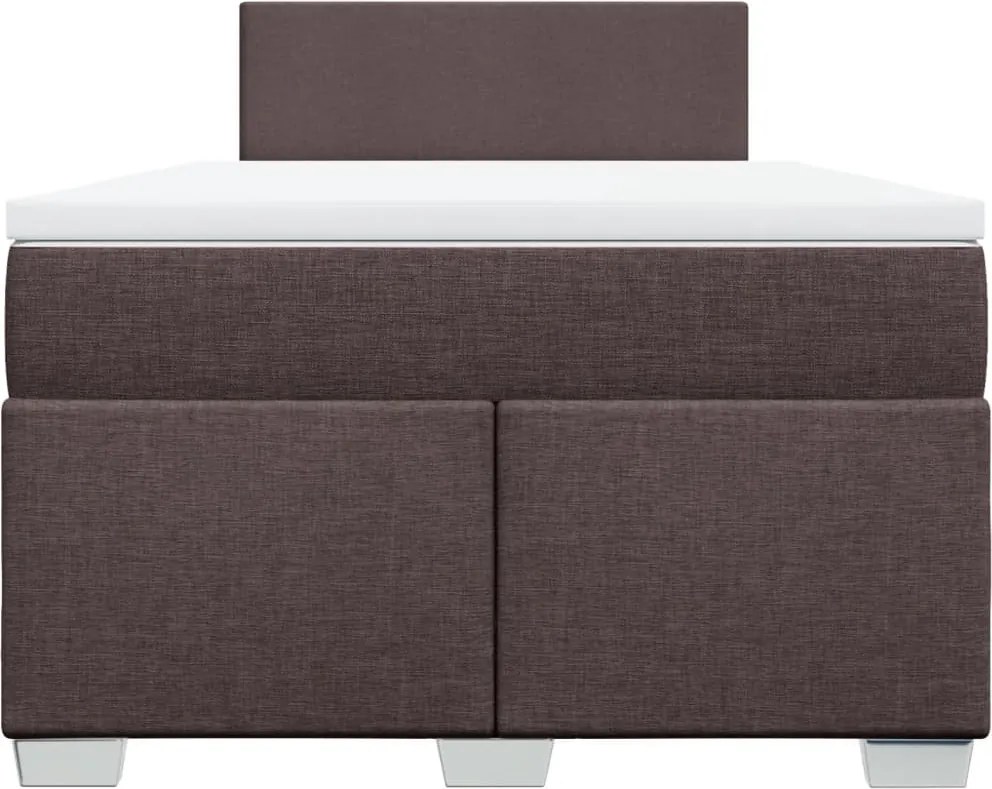 Box spring postel s matrací tmavě hnědá 120x190 cm textil 3288123