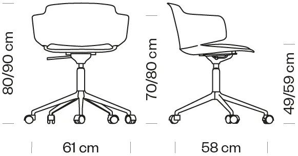 Et al - Židle CLASSY 1089N s područkami