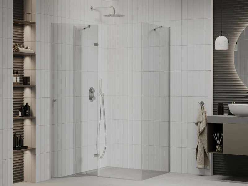 Mexen Roma sprchový kout 95 x 90 cm, průhledný, chrom - 854-095-090-01-00