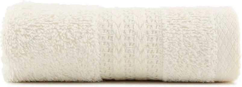 Krémový bavlněný ručník Amy, 30 x 50 cm