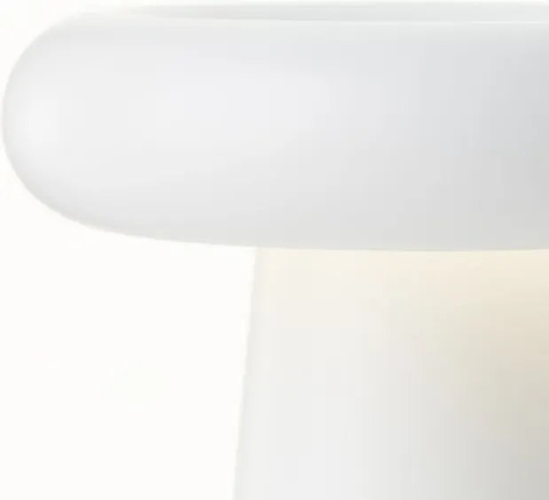 Brilliant G40895/75 Venkovní AKU stolní lampa MUFFIN matná bílá USB-C