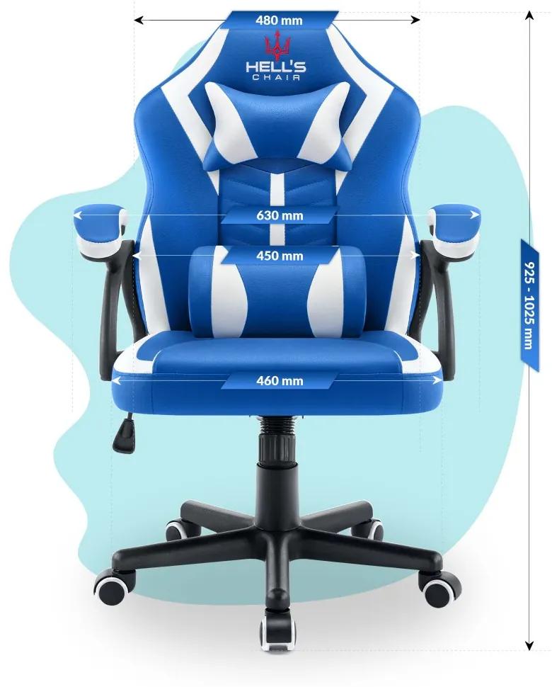 Dětská hrací židle  HC - 1001 modrá a bílá