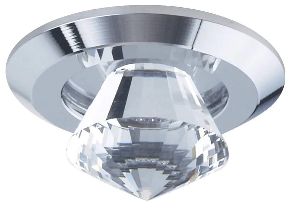 Emithor 71017 ELEGANT LED zápustné svítidlo 1W LED, krystal / chrom