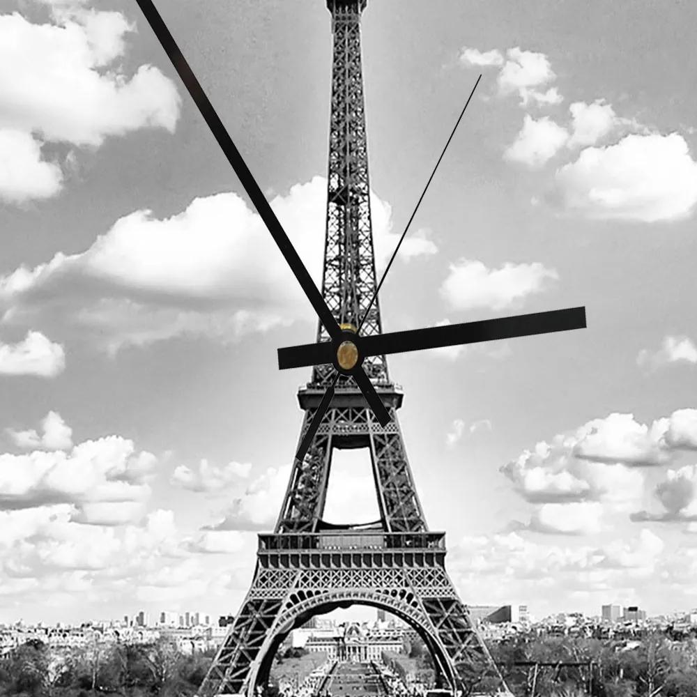 Gario Hodiny na zeď Pohled na Eiffelovu věž Rozměry: 40 x 40 cm