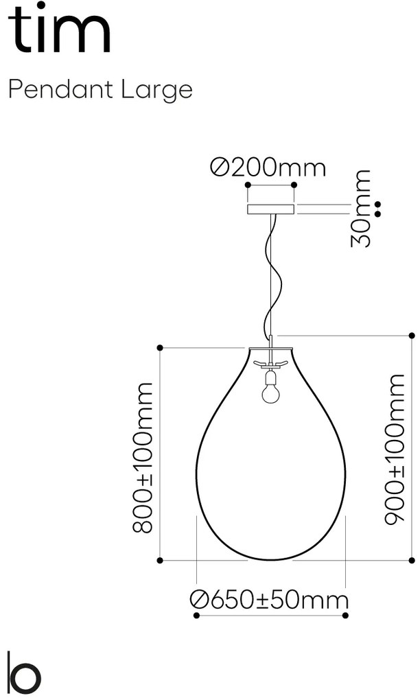 Bomma Luxusní závěsné svítidlo Tim large, ø 65 cm Barva: Čiré sklo, Povrch Montury: Stříbrná