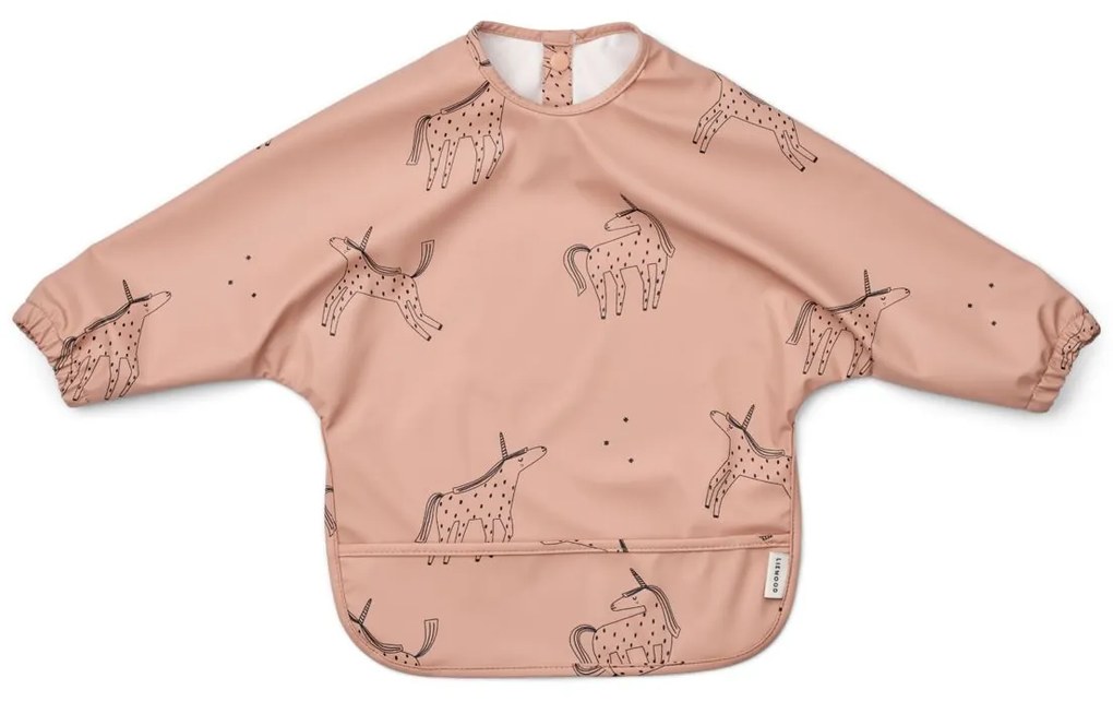 Nepromokavý bryndák s rukávy LIEWOOD Merle Unicorn / Pale Tuscany